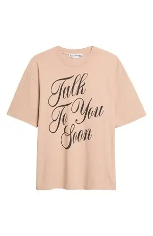 Acne Studios Cotton & Hemp Graphic T-shirt
