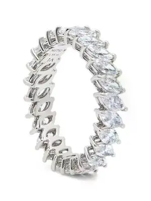 JEWELS AFICIONADO Diamond Eternity Band Ring - Silver