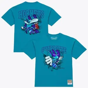 Mitchell & Ness Charlotte Hornets Breakthrough T-shirt - Teal