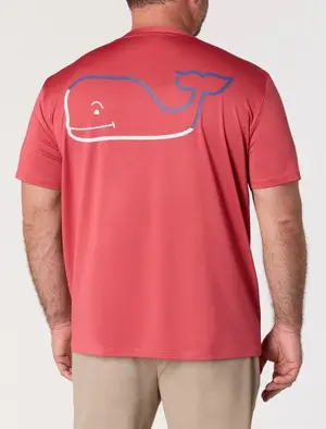 Vineyard Vines Big & Tall Burgee Whale T-shirt - Mariner