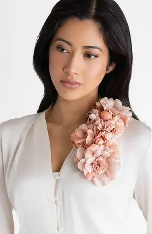 HELENA SIMON Cascade Floral Brooch