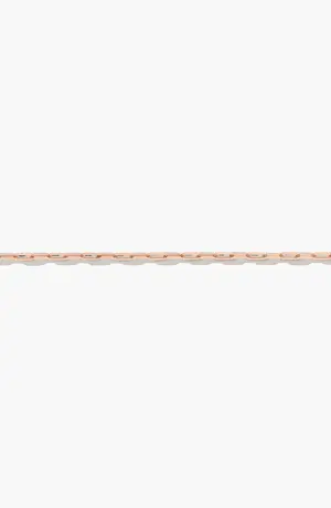 AURATE Paperclip Chain Bracelet - Rose