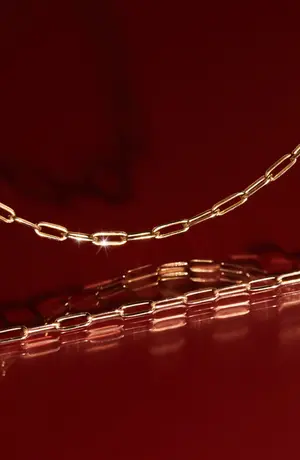 AURATE Paperclip Chain Bracelet