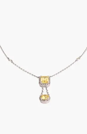 AURATE Lab Grown Edwardian Lariat Necklace