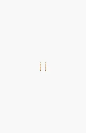 AURATE Hinged Huggie Earrings