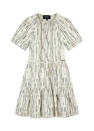 Whistles Abstract Stripe Short Dress