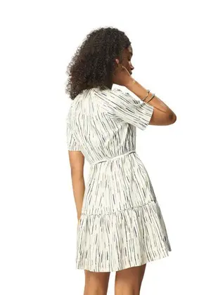 Whistles Abstract Stripe Short Dress