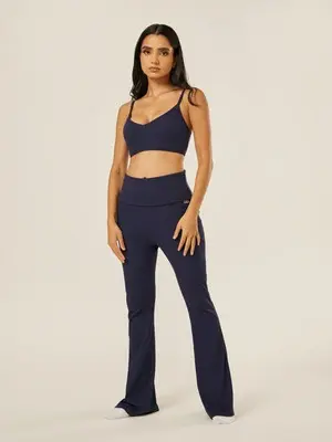 BE ATHLETICA Essential Everyday Foldover Flared Pants