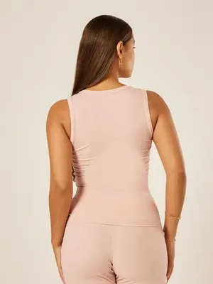 BE ATHLETICA Henley Tank Top