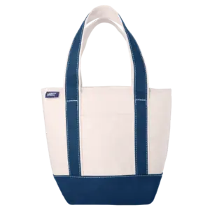 LANDS' END Insulated Tote Bag With Zip Closure - Navy