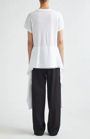 TOTEME Tie Waist Jersey T-shirt - White