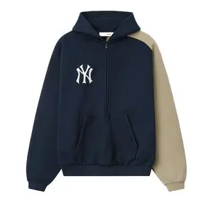Fear Of God Raglan Half Zip Sport Hoodie - Blue