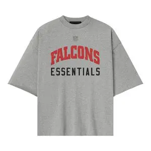 Fear Of God Falcons 90s 3/4 Sleeve Tee 'concrete Heather - Grey