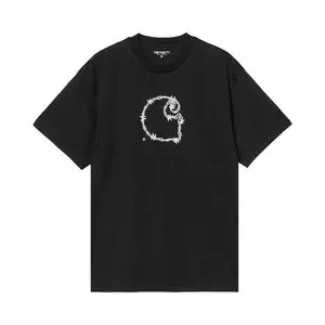 Carhartt Work In Progress Barbwire Graphic T-shirt - Black