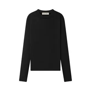 Fear Of God Rib Fitted Long Sleeve Tee 'vintage - Black