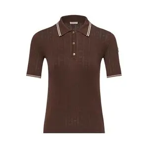Moncler Short-sleeve Polo 'burgundy - Red