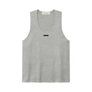 Fear Of God Classic Rib Knit Tank 'concrete Heather - Grey