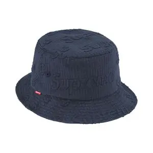 Supreme Monogram Bucket Hat - Blue