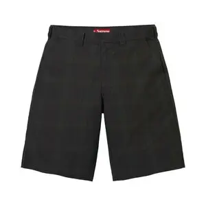 Supreme Work Short Plaid - Black