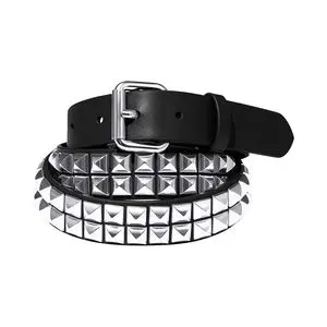 Supreme Studded Leather Belt - Black
