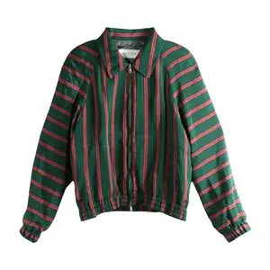 Dries Van Noten Fluid Striped Jacket 'bottle - Multicolor