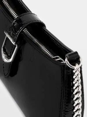 Zadig&Voltaire Janis Patent Leather Shoulder Bag