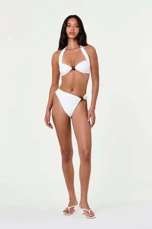 NICHOLAS Sirena Halter Bikini Top - Ivory