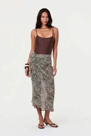 NICHOLAS Dione One-piece Suit With Chain Detail - Espresso