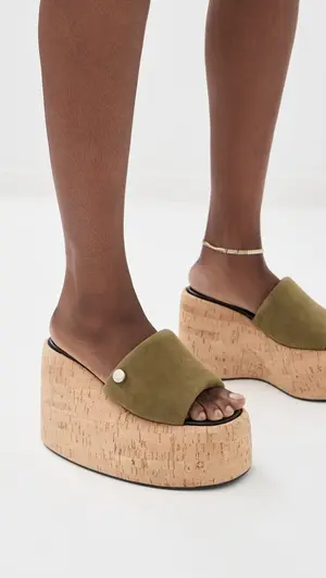 Attico Mochi Flatform Wedge Sandals