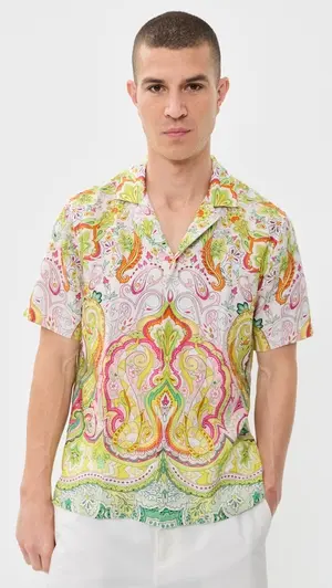 Orlebar Brown Maitan Linen Fairground Shirt