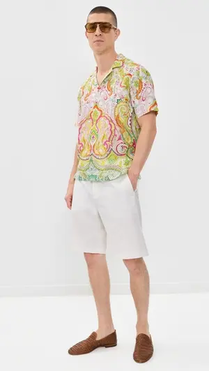 Orlebar Brown Maitan Linen Fairground Shirt
