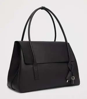 TOM FORD Leather Eclipse Shoulder Bag - Black