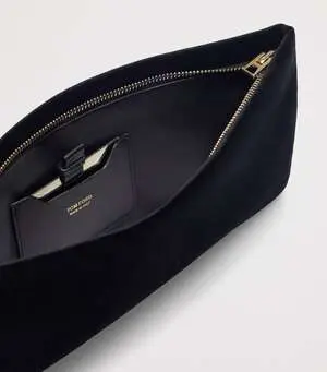 TOM FORD Velvet Ring Clutch - Black