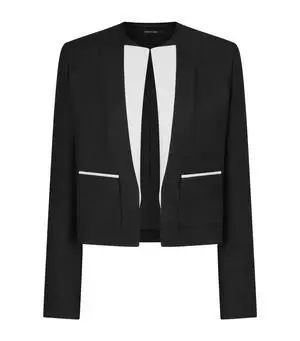TOM FORD Virgin Wool-silk Spencer Jacket - Black