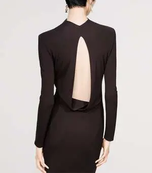 TOM FORD Knitted Back Cut-out Maxi Dress - Brown