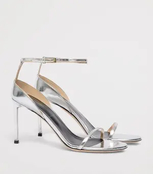 TOM FORD Metallic Leather Heeled Sandals