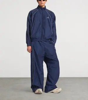 Balenciaga Technical Zip-up Jacket With Reflective Piping - Red