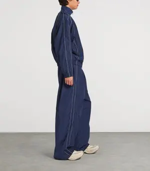Balenciaga Technical Zip-up Jacket With Reflective Piping - Red