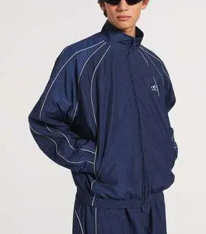 Balenciaga Technical Zip-up Jacket With Reflective Piping - Red