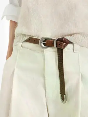 Brunello Cucinelli Carved Leather Belt