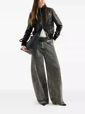 Brunello Cucinelli Nappa Leather Monili Jacket - Black