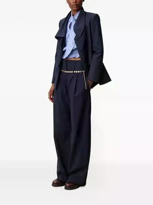 Claudie Pierlot Pinstriped Pleated Trousers