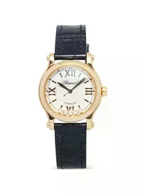 Chopard Happy Sport 30mm Watch With Mother-of-pearl Dial And Floating Diamonds - Neutrals