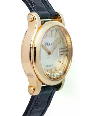 Chopard Happy Sport 30mm Watch With Mother-of-pearl Dial And Floating Diamonds