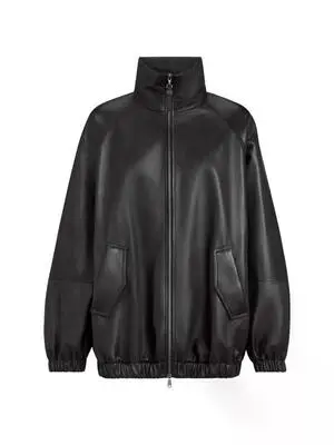 Brunello Cucinelli Nappa Leather Bomber Jacket With Monili