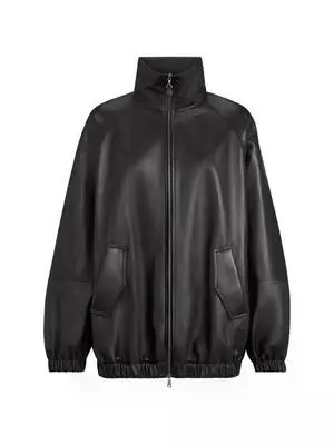 Brunello Cucinelli Nappa Leather Bomber Jacket With Monili