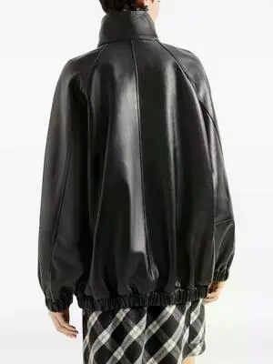 Brunello Cucinelli Nappa Leather Bomber Jacket With Monili