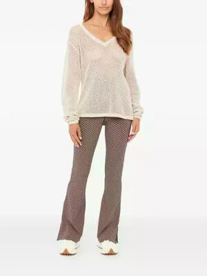 The Upside Josephine Open-knit Sweater - Neutrals
