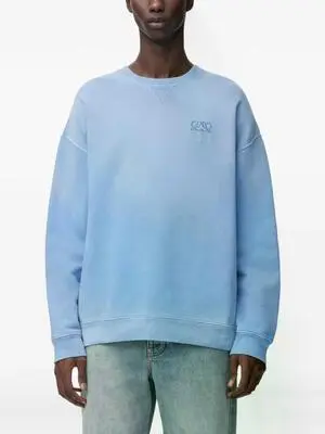 Loewe Anagram Embroidered Sweatshirt - Blue
