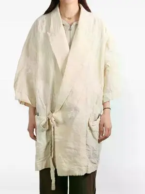 ZIGGY CHEN Tie-fastening Notched-lapels Shirt